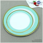 Disposable 7.5 Inch 10Inch PS Plastic Dinner Plate,Golden Rim Plate,Plastic Dinner Plates,Durable Plastic Plates Seller supplier