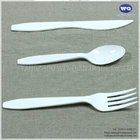 7inch White Plastic Cutlery-Disposable Cutlery Packs-disposable plastic knives-disposable soup spoons-prewrapped Cutlery supplier