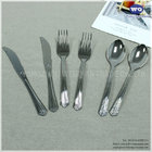 7 Inch Silver Disposable Plastic Utensils,Disposable Cutlery Set,disposable plastic forks-pre wrapped plastic cutlery supplier