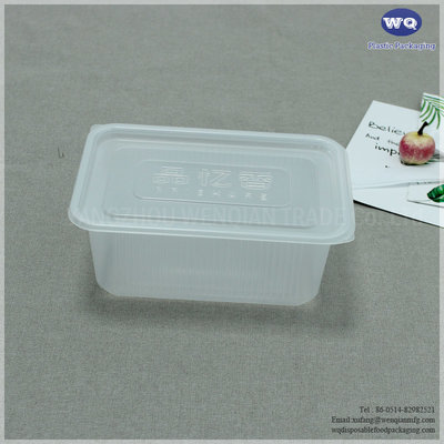 Clear Bento Lunch Boxes With Lids -Microwave Recyclable Food Containers-Food Grade PP Plastic Food Take Out Containers supplier