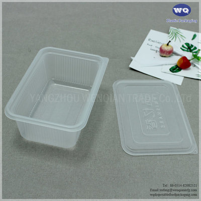 Clear Bento Lunch Boxes With Lids -Microwave Recyclable Food Containers-Food Grade PP Plastic Food Take Out Containers supplier