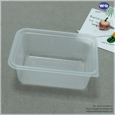 Clear Bento Lunch Boxes With Lids -Microwave Recyclable Food Containers-Food Grade PP Plastic Food Take Out Containers supplier