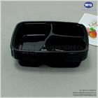 Plastic 3 Compartments Bento Box-Disposable Food Storage Containers-Disposable Plastic Containers-Disposable Lunch Boxes supplier
