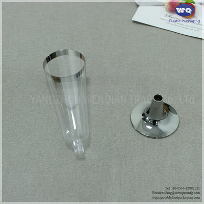 Disposable 5oz Plastic Champagne Cup Perfect For Outdoor Parties, Weddings, Picnics, Shatterproof Champagne Glasses supplier