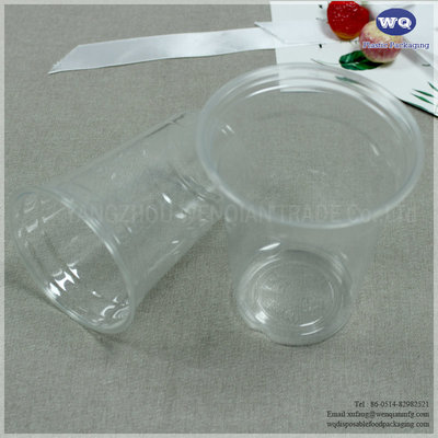 Factory Offer Plastic cup-12/14/15 Oz Disposable Clear PET Drinking Cup With Lid,PET Cup For Milk Tea,Fruit Juice,Coffee supplier