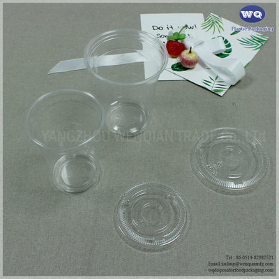 Factory Offer Plastic cup-12/14/15 Oz Disposable Clear PET Drinking Cup With Lid,PET Cup For Milk Tea,Fruit Juice,Coffee supplier