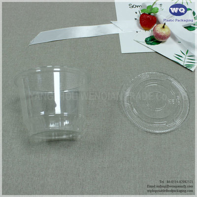 Disposable 5oz/8oz PET Transparent Jelly Cup Disposable Dessert Packaging Cup Plastic Food Soup Container Ice cream Cups supplier