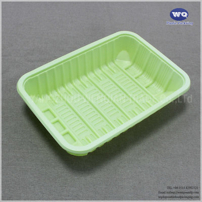 Disposable Plastic Fruit And Vegetable Packing Tray,Reusable Food Containers meat plates,Microwave Catering Service Tray supplier