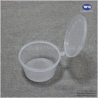 4oz Hinge PP Plastic Sauce Cup-Transparent Disposable PP Plastic Sauce Cup with Hinged Lid -food grade plastic Container supplier