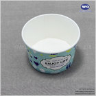 Custom Print 10oz Disposable Paper Frozen Yogurt Container Biodegradable Paper Ice Cream Packaging Container Disposable supplier