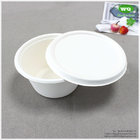 Biodegradable Bleached Color 700ml Sugarcane Pulp Soup Bowl With Lid-Low Carbon Footprint Disposable Fast Food Package supplier