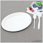 Biodegradable 10/12 Inch Oval Platters Made From Natural Sugarcane Pulp- Bamboo Dinner Plate Melamine Dinner Plate supplier