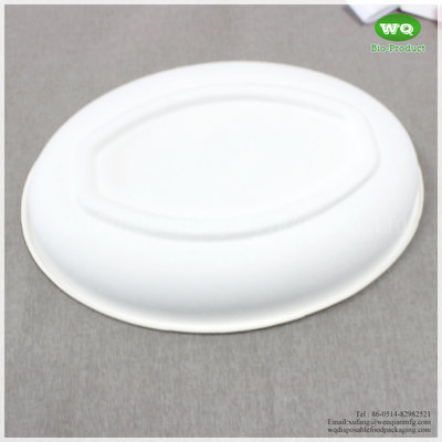 900ml Sugarcane Pulp Oval Bowl- sustainable Microwave safe Biodegradable Food Container-eco friendly Catering Supplies supplier