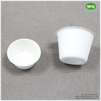 Sugarcane Pulp Sauce Cups 2/5/12 Oz-Biodegradable bagasse products Portion Cup  Perfect For Sauces, Samples, Condiments supplier