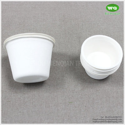 Sugarcane Pulp Sauce Cups 2/5/12 Oz-Biodegradable bagasse products Portion Cup  Perfect For Sauces, Samples, Condiments supplier