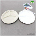 Biodegradable Sugarcane 10 Inch 3-Compartments Plate-HeavyDuty Plate, Natural Disposable Bagasse Plate for Party,Picnic supplier