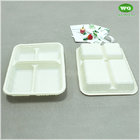 Disposable 4-Compartments Corn Starch Bioplasitc Meal Tray,Manufacturers Hot Selling Custom Takeaway Food Container supplier