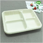 Disposable 4-Compartments Corn Starch Bioplasitc Meal Tray,Manufacturers Hot Selling Custom Takeaway Food Container supplier