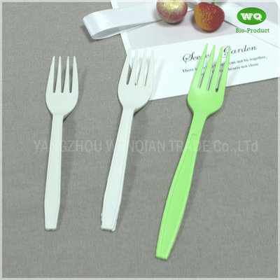 Biodegradable Corn Strach PP Fork 5.5Inch,6.3Inch,7inch-Food Grade Ingredients Disposable Fork Compostable Cutlery supplier