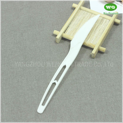 high quality 6 Inch Disposable Nature Color PLA Cutlery Sets-New Product Ideas Eco Friendly Cutlery Knife Fork And Spoon supplier