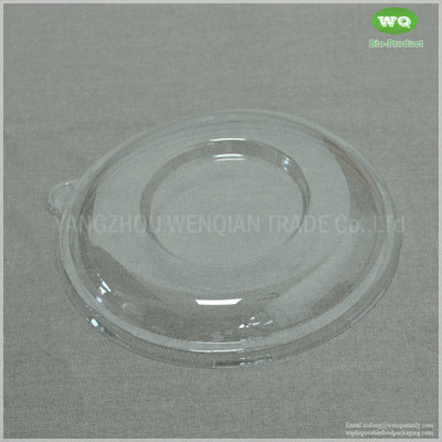 32oz Biodegradable Sugarcane Pulp Bowl With Clear PET Lid Edge Trimming Sugarcane Bagasse Pulp  Salad Bowl With Lid supplier