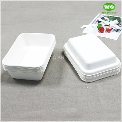 400ml Disposable Sugarcane Bagasse Potato Tray-High Quality Biodegradable Tableware/Disposable Sugarcane Tray Supplier supplier