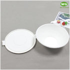 Bleached  Color 100% Eco-Friendly Sugarcane Disposable Soup Bowl With Lid -Durable Food Storage Containers With Lids supplier