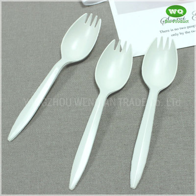 5.5 Inch Disposable Bioplastic Spork Great For School Lunch, Picnics Or Restaurant - Durable Biodegradable Cutlery supplier