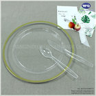 10.25 Inch Disposable Clear Plastic Salad/Dessert Plates- Premium Hard Plastic Appetizer Plates Disposable Plastic Plate supplier
