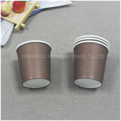 Wholesale Disposable Brown 3oz Single Wall Cup,Paper Cups For Coffee,Brown Paper Coffee Cups,Bulk Paper Coffee Cups supplier