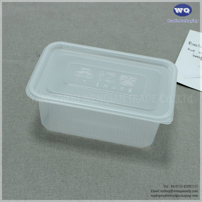 Clear PP Rectangle Lunch Box,Disposable Plastic Container,Transparent Plastic Lunch Boxes Fast Food Catering supplier