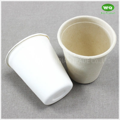 8oz Sugarcane Pulp Cup Compostable And Degradable 100%  Coffee Cups Recyclable  Cups Freezer Safe Plant pulp Cups supplier