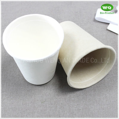 8oz Sugarcane Pulp Cup Compostable And Degradable 100%  Coffee Cups Recyclable  Cups Freezer Safe Plant pulp Cups supplier