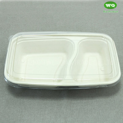 Biodegradable Unbleached Meal Box，In Stock Take Away Paper Food Container Biodegradable Square Box supplier