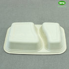 Biodegradable Unbleached Meal Box，In Stock Take Away Paper Food Container Biodegradable Square Box supplier