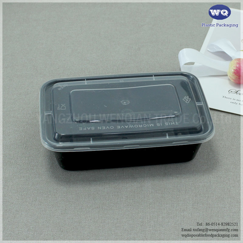 PP Black Food Storage Containers With Lids Airtight, Food Prep Containers For Freezer, Reusable Bento Lunch Box Togo supplier