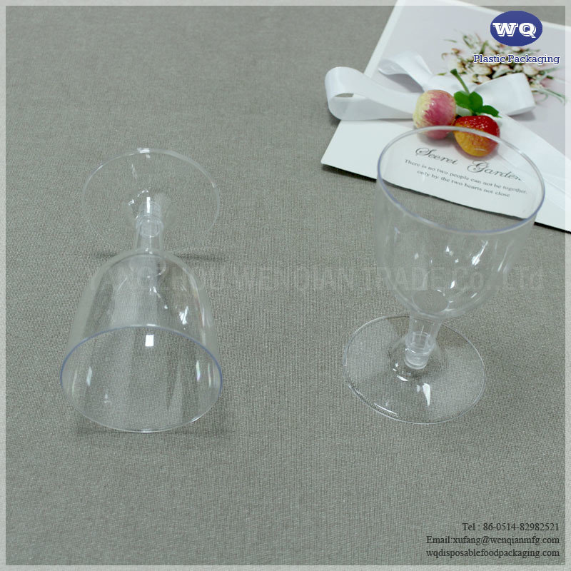 4oz/6oz Clear Plastic Red Wine Glasses , Durable Disposable Plastic Drink Glasses For Home Daily Life Party Wedding supplier