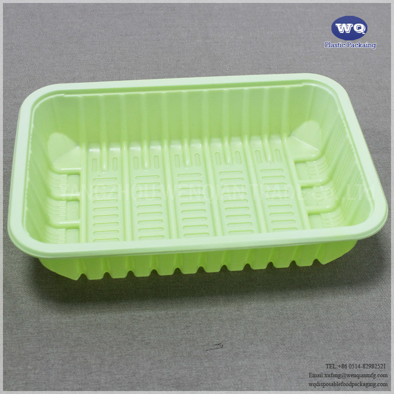 Disposable Plastic Fruit And Vegetable Packing Tray,Reusable Food Containers meat plates,Microwave Catering Service Tray supplier