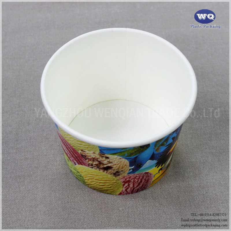 Customer Printed Disposable 16oz Paper Ice Cream Cup-High quality Paper Cups -Printed Paper Cups-Paper Ice Cream Bowl supplier