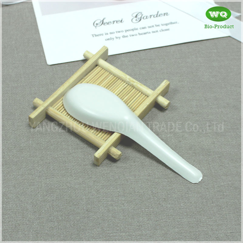 4.5 Inch Compostable Chinese Spoon,Customized Durable Disposable Utensils, Food Grade Plastic Cutlery Biodegradable supplier