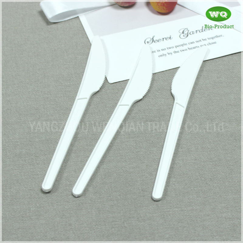 6&quot;  Ivory CPLA Biodegradable Heavyweight  Cutlery Sets -Elegant Alternative To Plastic Forks, Plasticware Utensils supplier