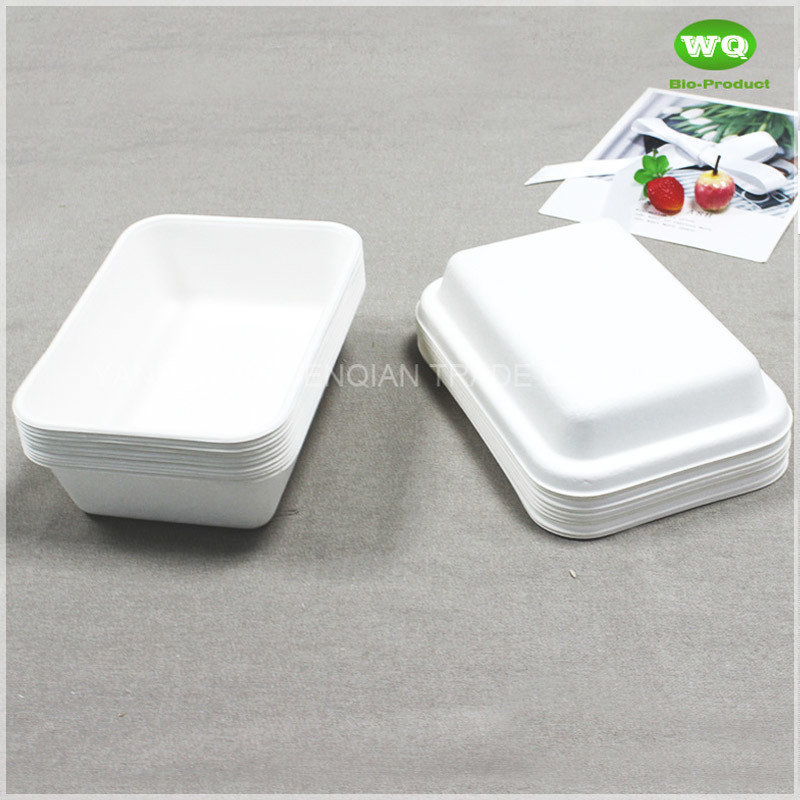 400ml Disposable Sugarcane Bagasse Potato Tray-High Quality Biodegradable Tableware/Disposable Sugarcane Tray Supplier supplier