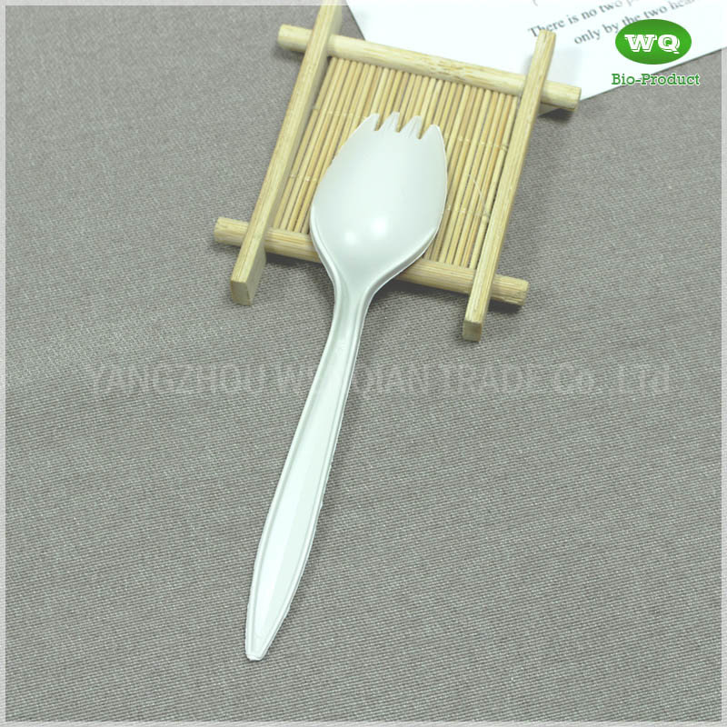 5.5 Inch Disposable Bioplastic Spork Great For School Lunch, Picnics Or Restaurant - Durable Biodegradable Cutlery supplier